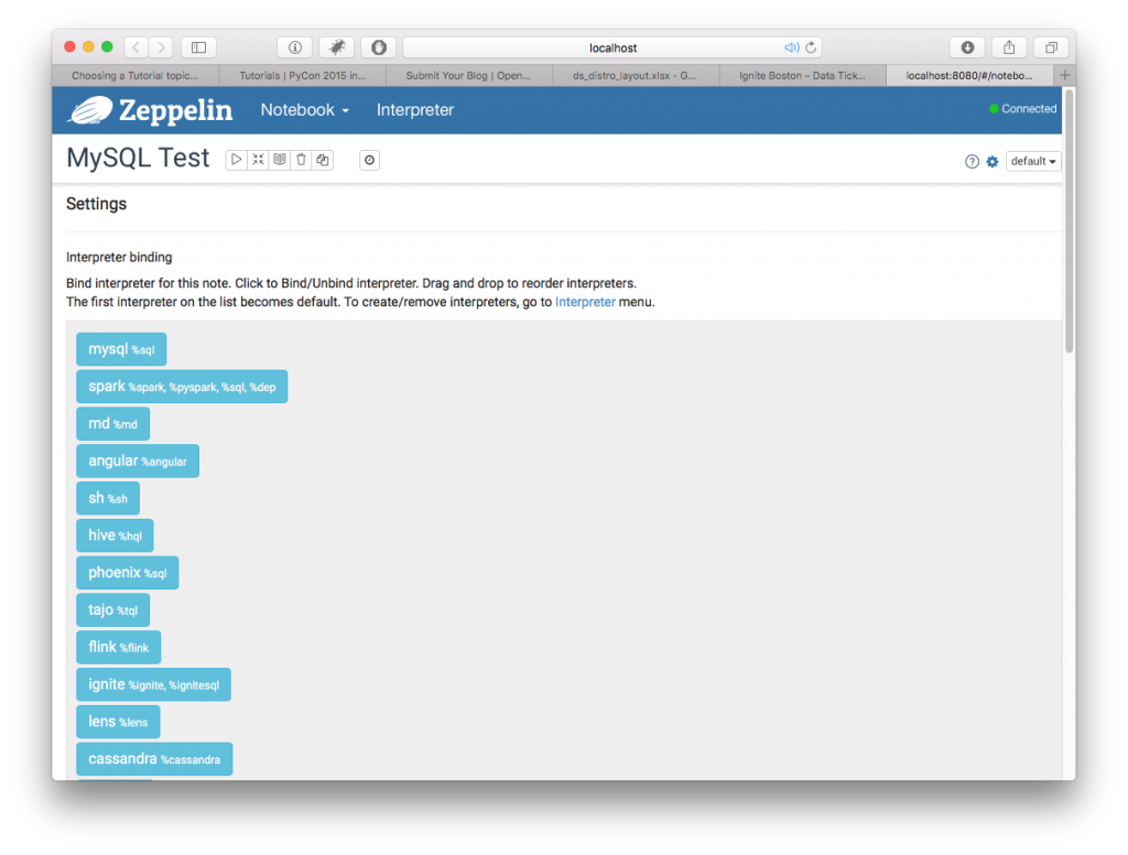 Tutorial Using Apache Zeppelin With Mysql The Dataist